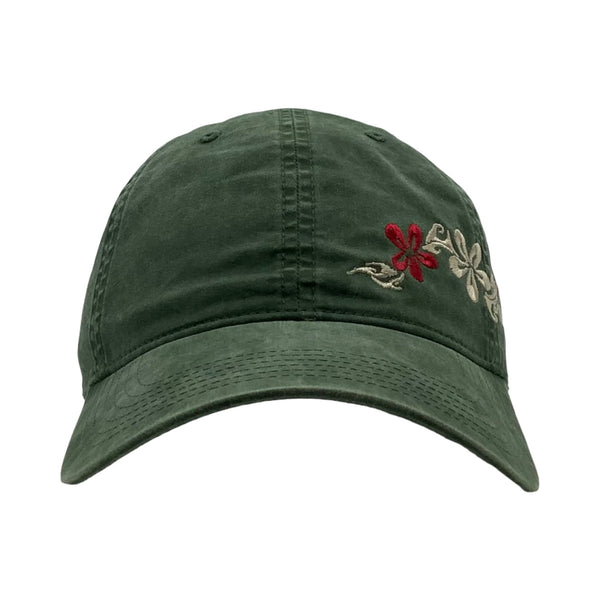 Tribal Flowers Dad Hat - GMT Green – 808 Clothing Co Maui