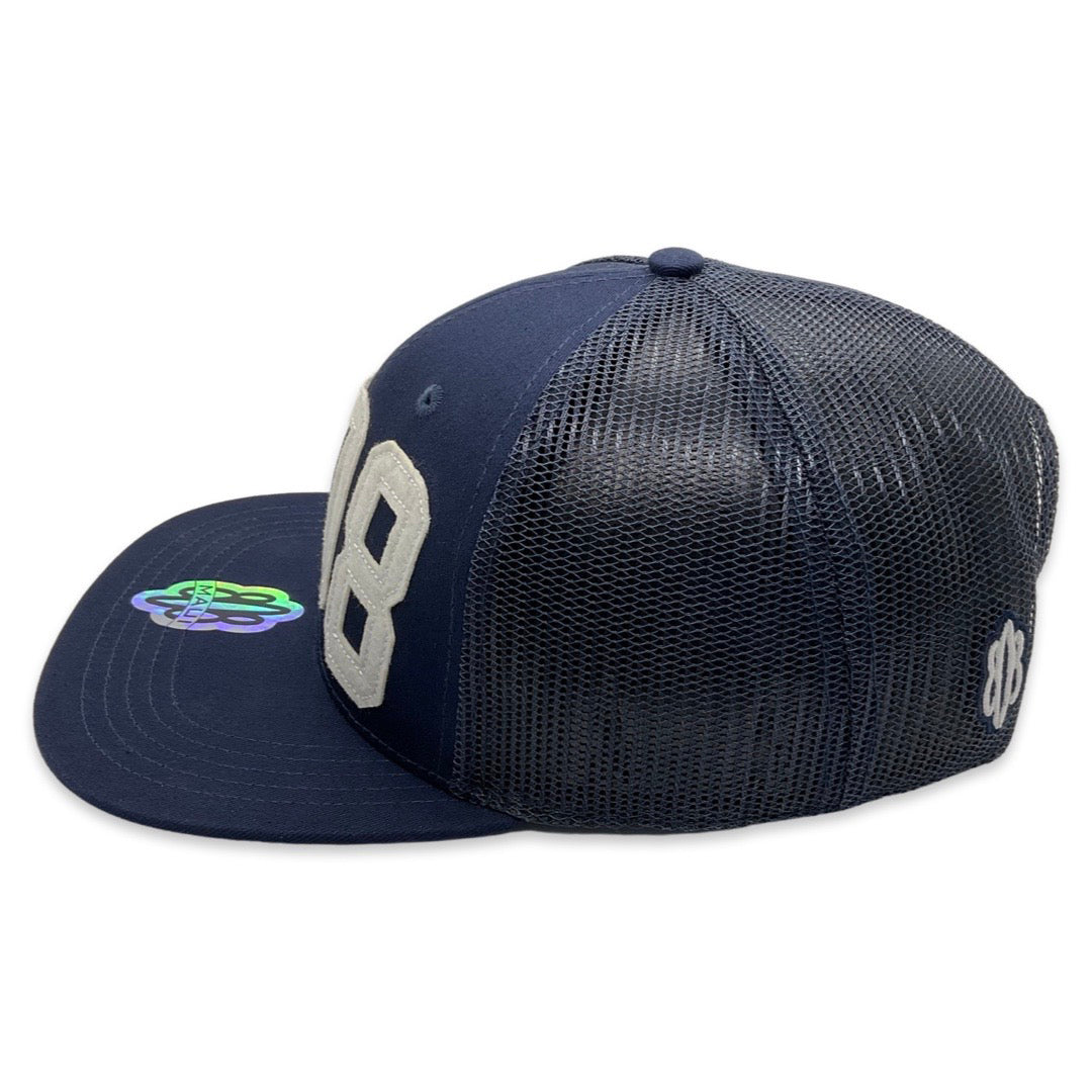 808 Applique Trucker Flatbill Hat – 808 Clothing Co Maui